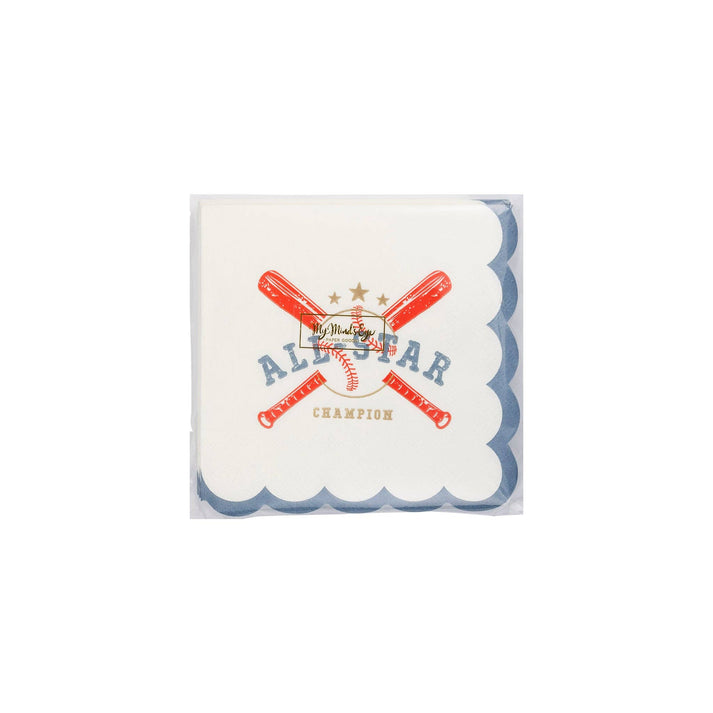 Baseball All Star Napkin – Birdie Mae Designs